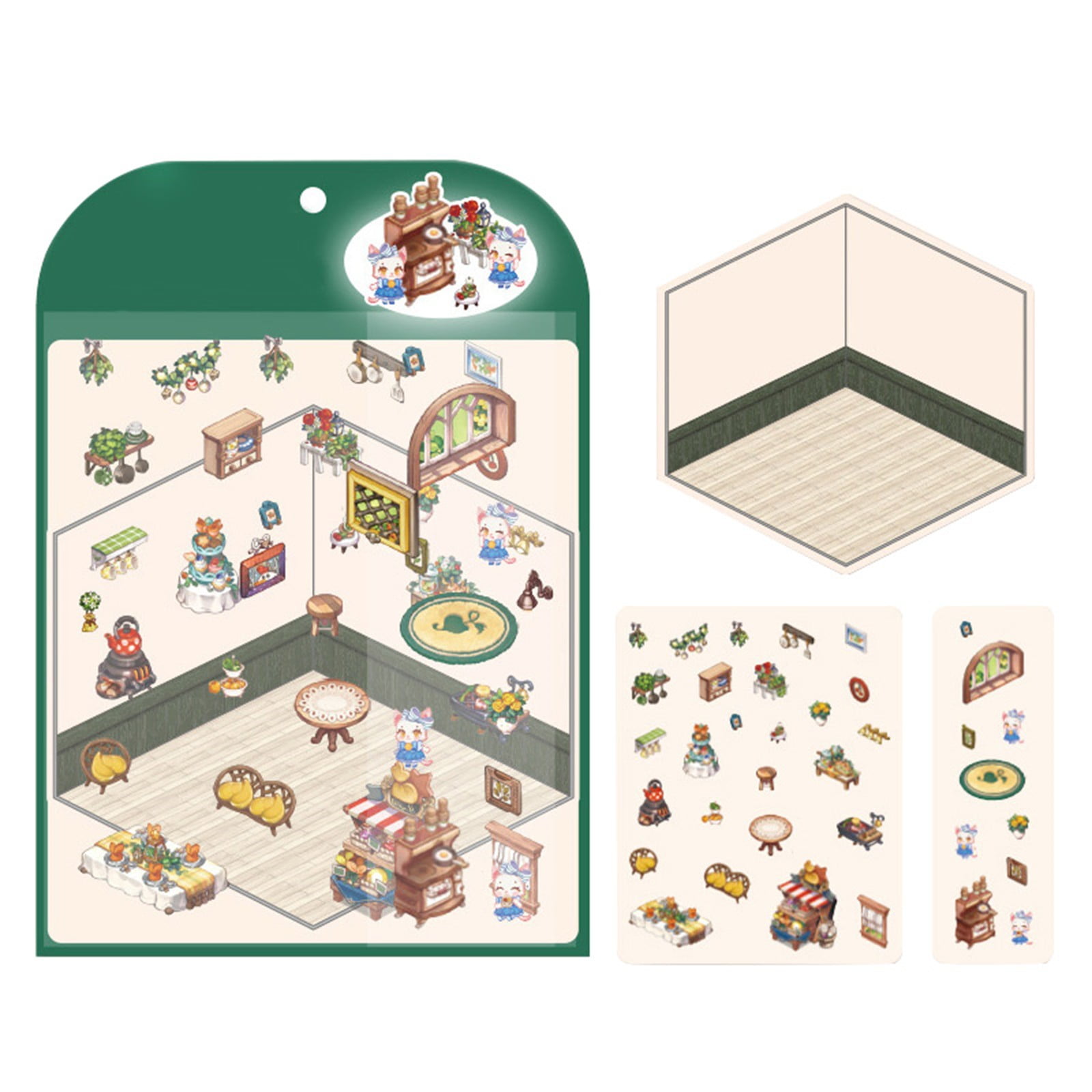 Clearance Yadam DIY 3D House Stickers Cute Scene Stickers for Adult ...