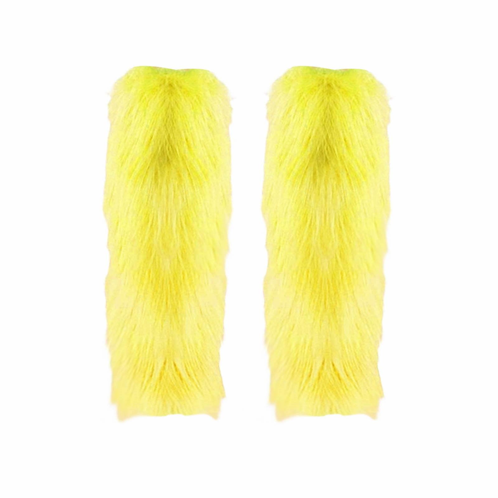 Clearance! Yajing Knee High Stockings for Women Furry Boot Cover ...