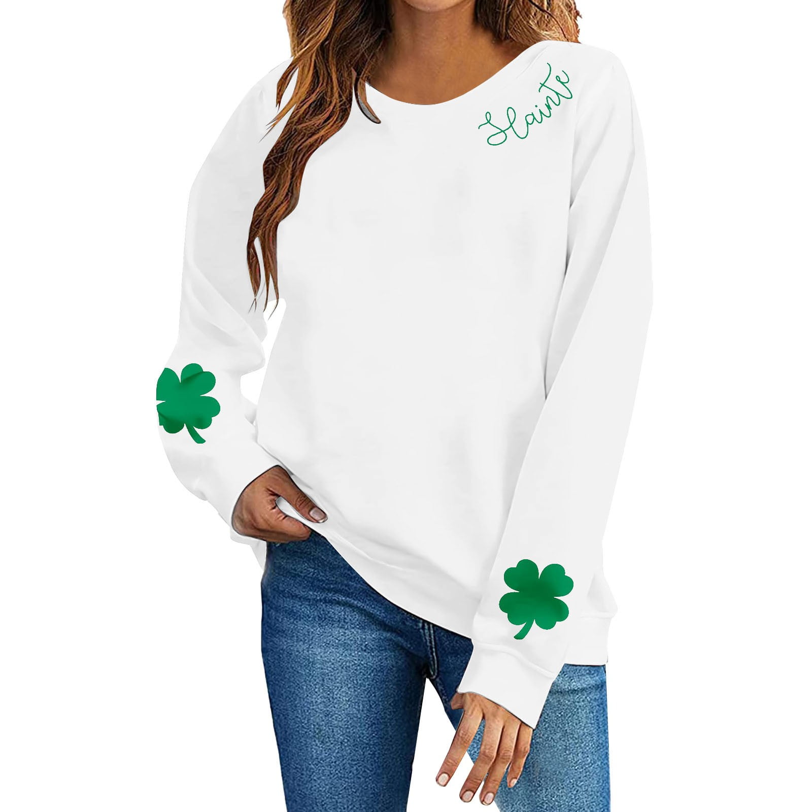 Clearance! Yajing Oversized Sweatshirt for Women Crewneck Sweatshirts ...