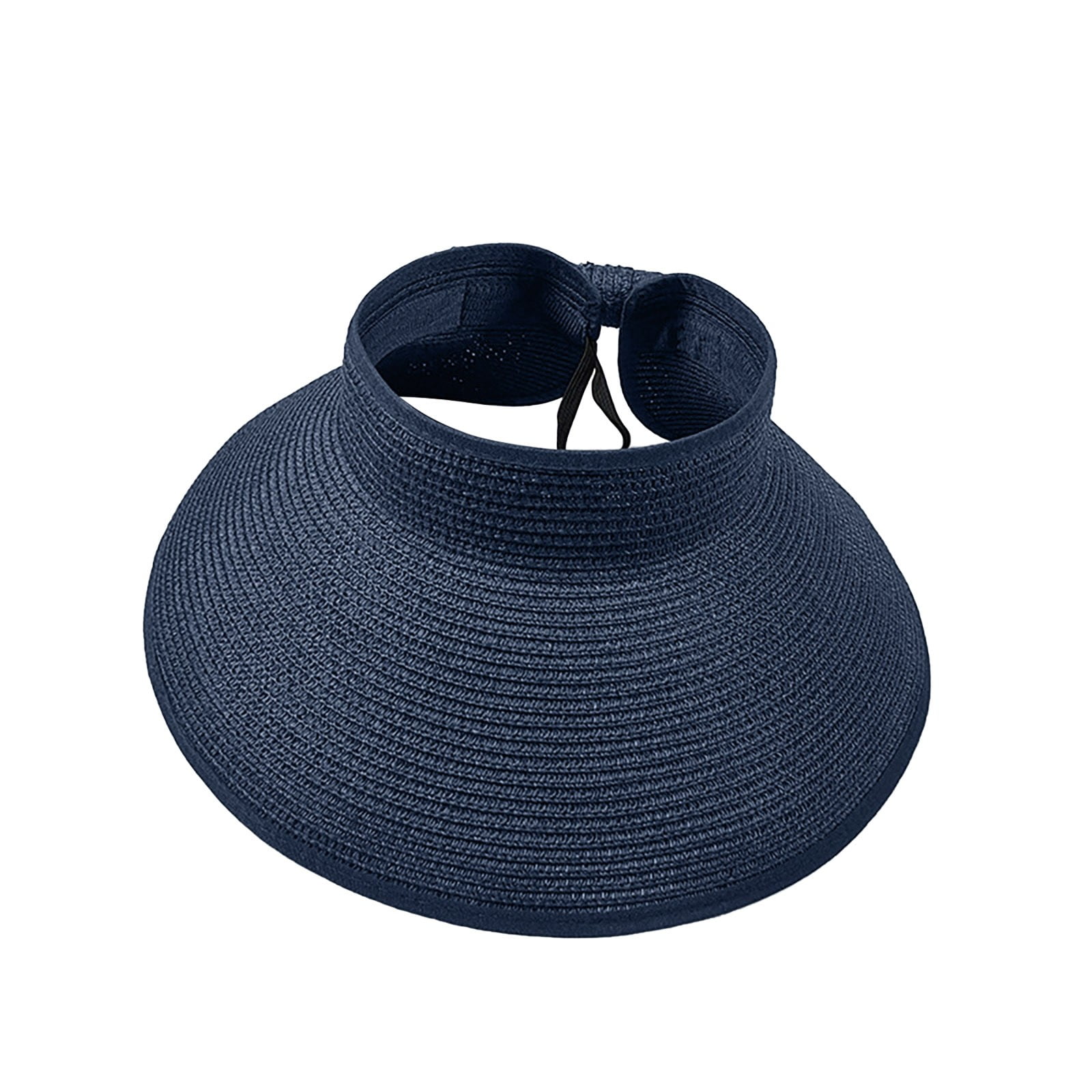 Clearance! Yajing Sun Hats for Women Wide Brim Roll Up Straw Anti Sun ...