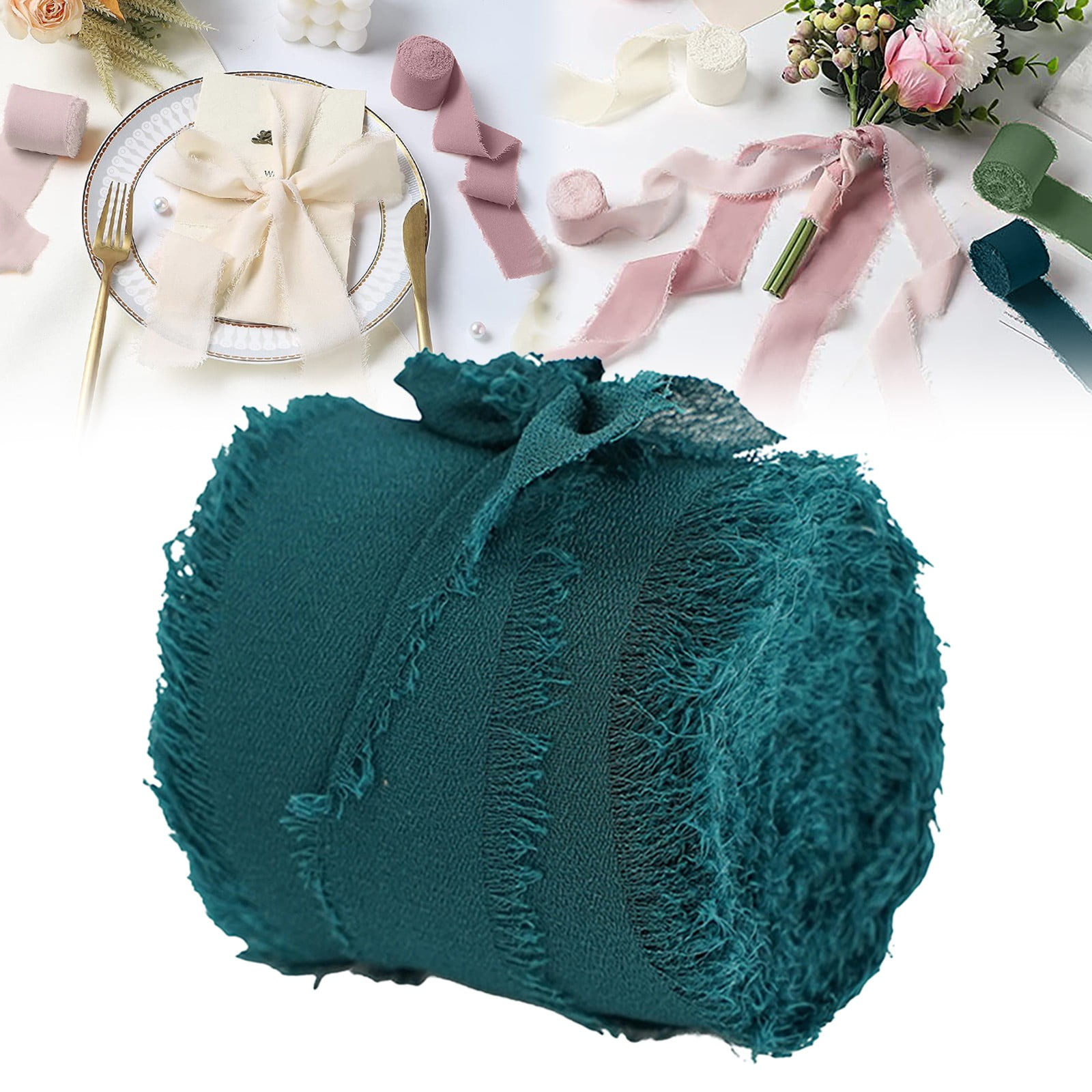 Clearance! Yards Giving Handmade Fringe Chiffon Ribbon Like Ribbons ...