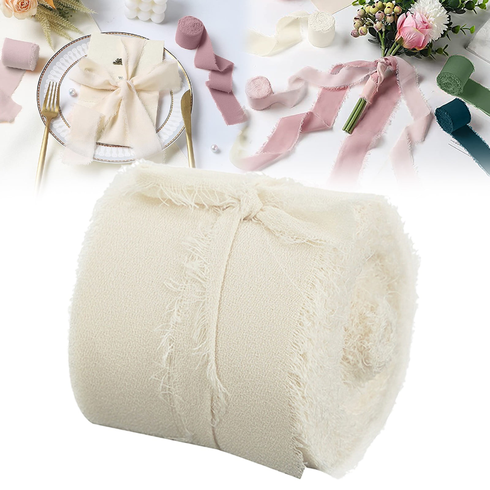 Clearance! Yards Giving Handmade Fringe Chiffon Ribbon Like Ribbons ...