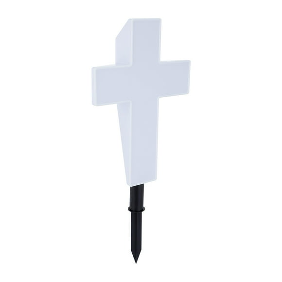 Solar Lighted Cross Stake