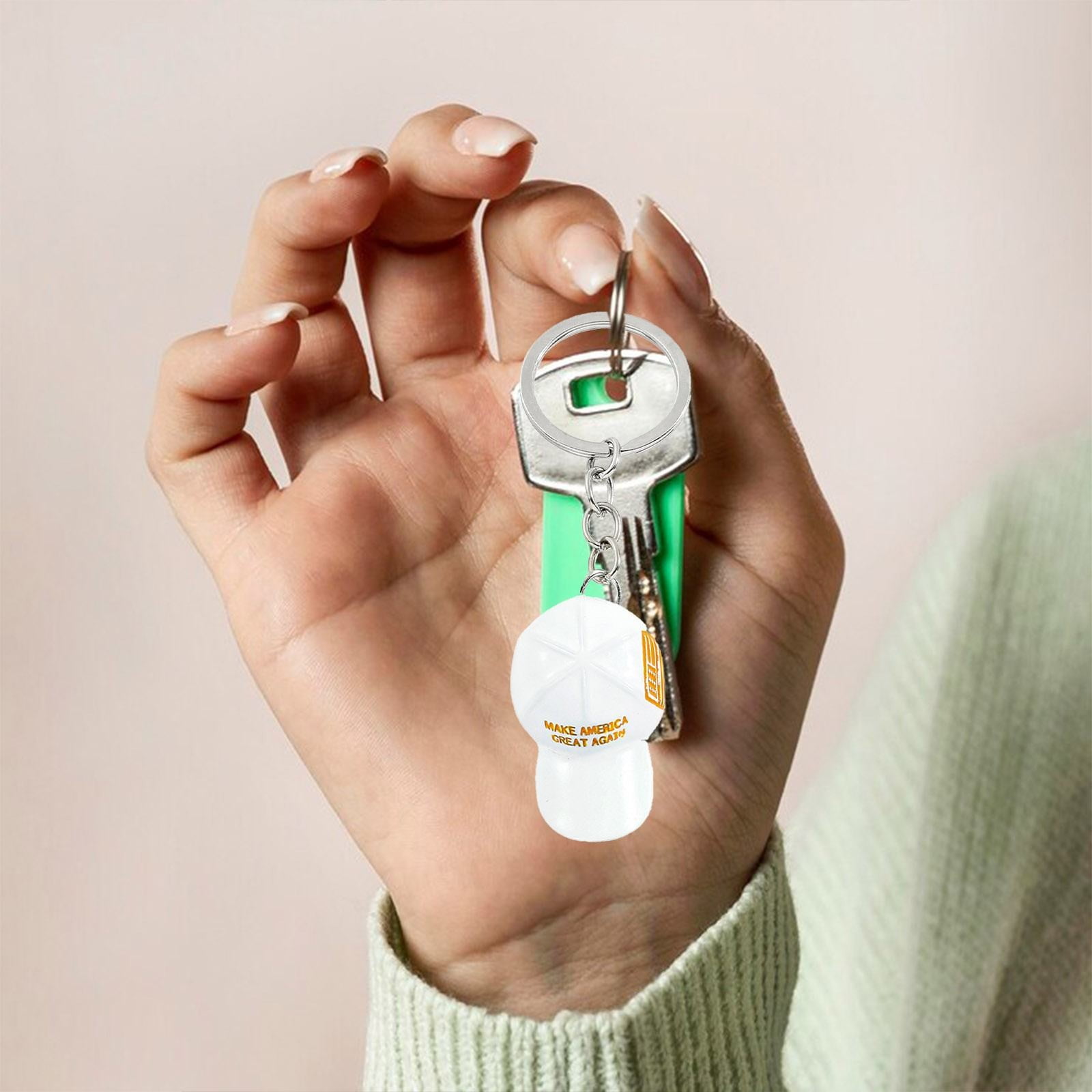 Clearance!Ymkly MAGA Hat Keychain Metal MAGA Keychain 2024 Baseball Cap ...