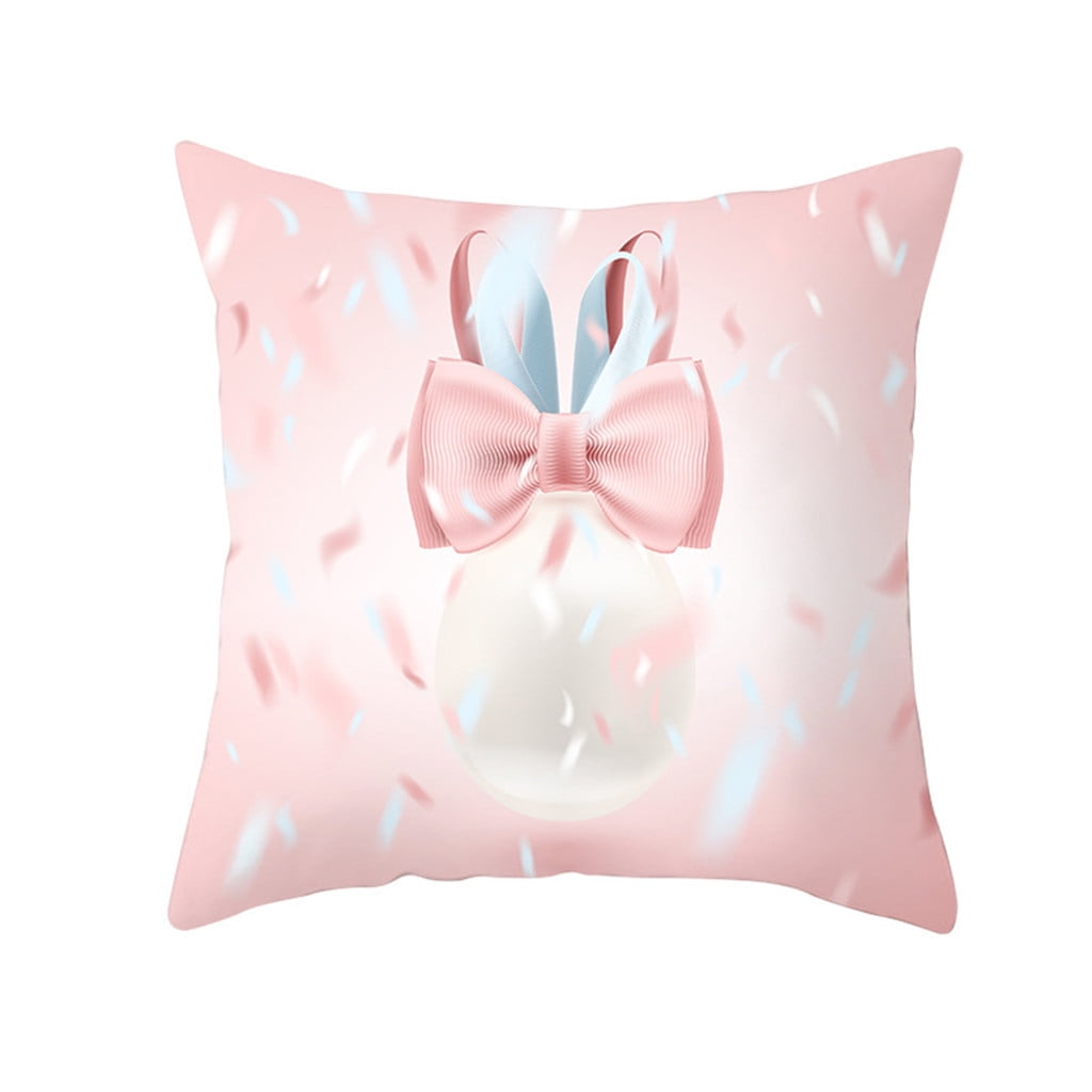 Clearance!Ymkly Throw Pillow Covers,Happy Easter Pillow Case Polyester ...