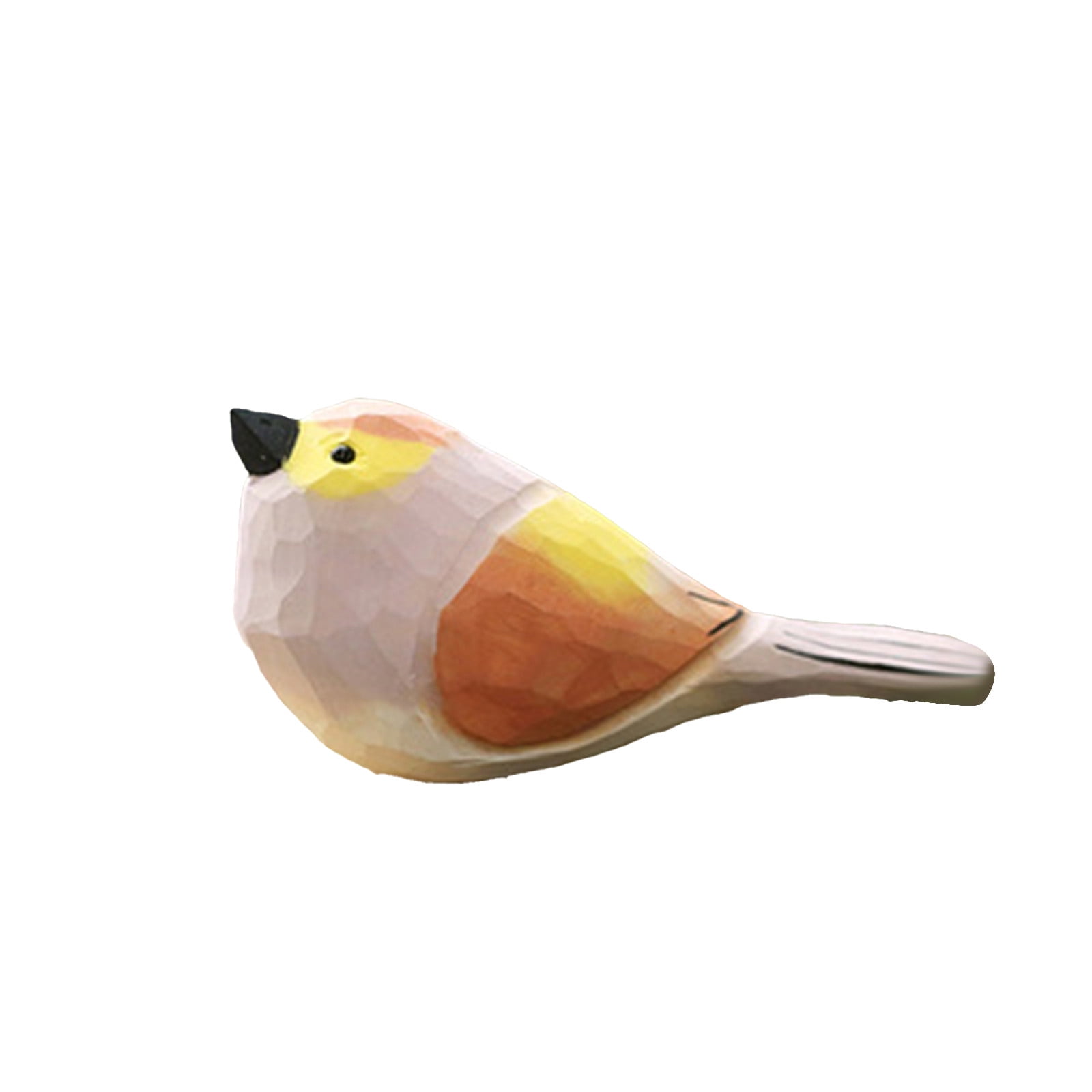 Clearance! Ynlkorvg Sculpture Bird Figurine - Small Wood Bird Statue ...