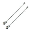 uawhw Spoon,Stainless Steel Spiral Long Handle Mixing Stir Cocktail ...