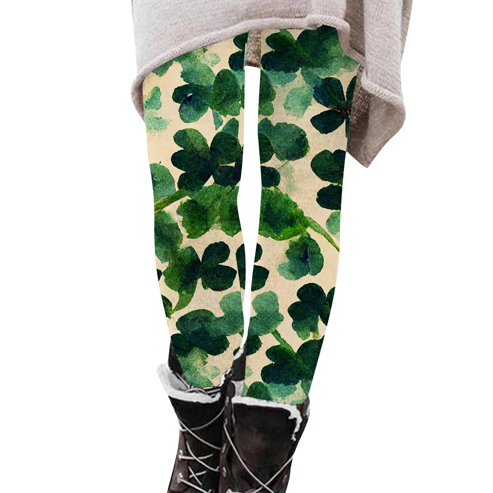 Clearance Yoga Pants 2025 St. ’s Day Green Yoga Pants – Print High ...