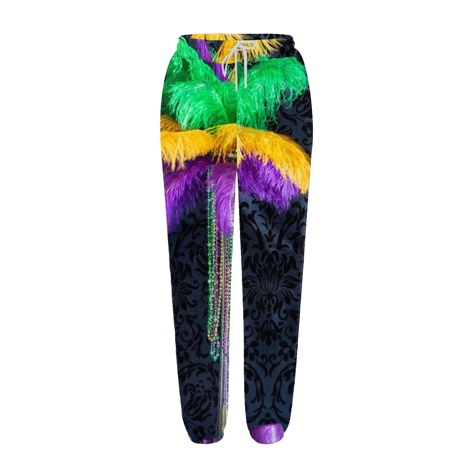 Clearance! Yoodem Mardi Gras Outfit for Women's Wild Drawstring ...