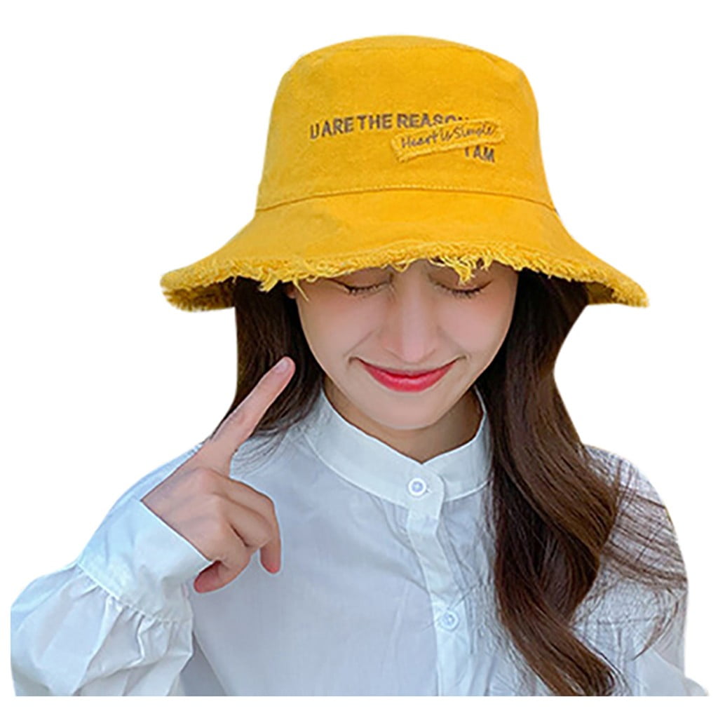 Clearance!Yoodem,Women&Men Unisex,Sun Hats for Women,Sun Hat,Hat Hat Casual Denim Cap Fisherman ...