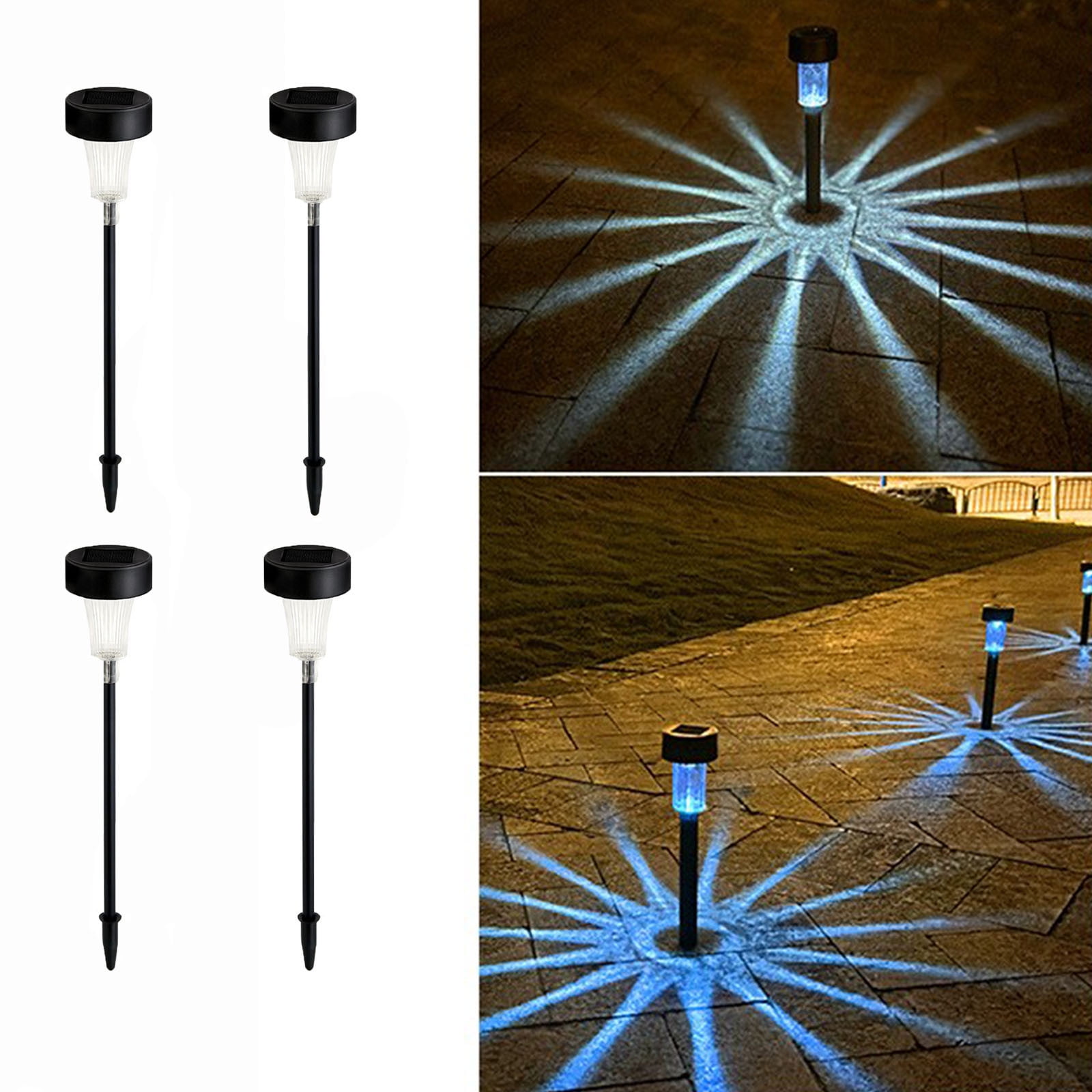 Clearance!Yufenmy Solar Lights for Outside,4Pack Automatic Sensing Ip65 ...