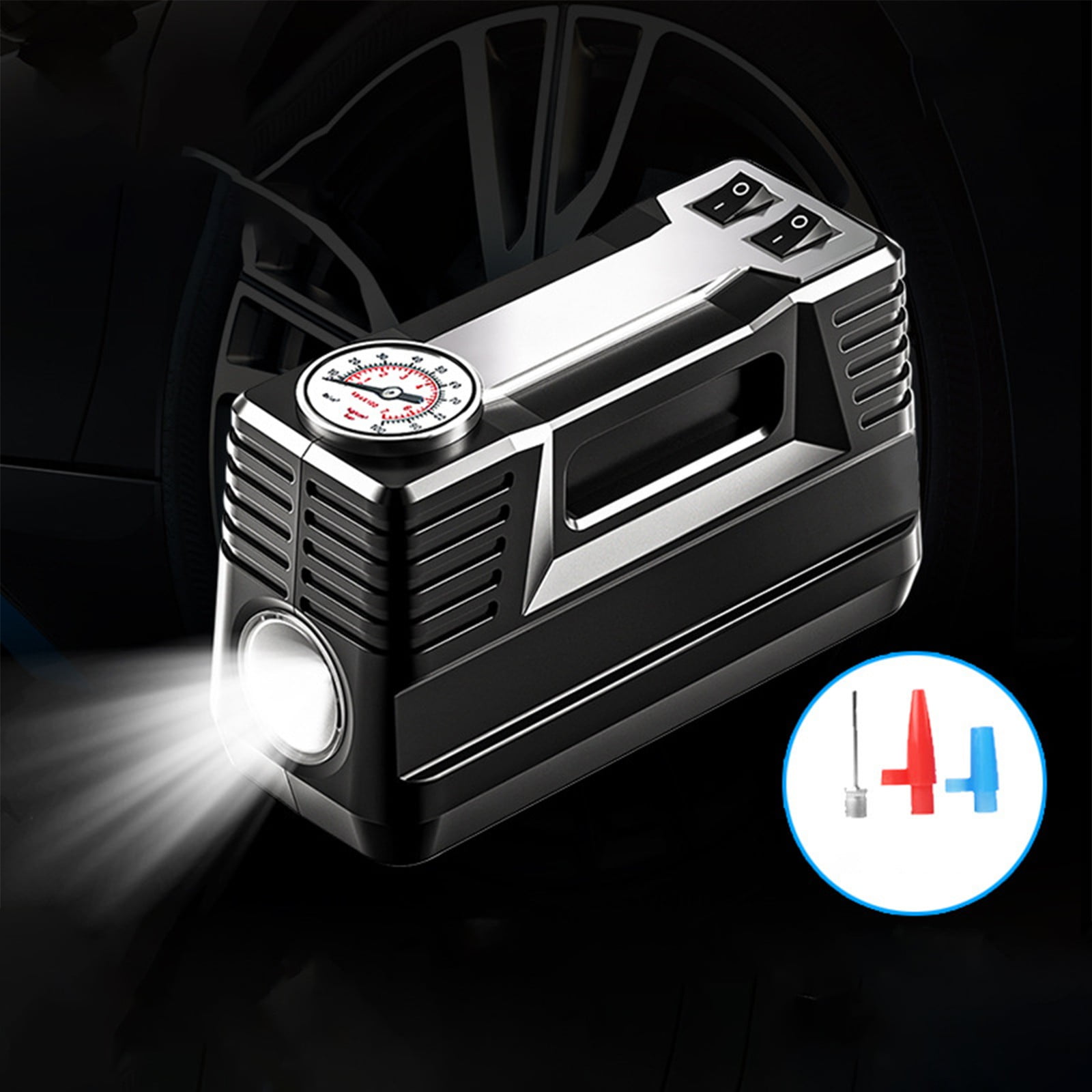 YZEGDCH Tire Inflator Portable Air Compressor,12V DC High Power Vehicle ...