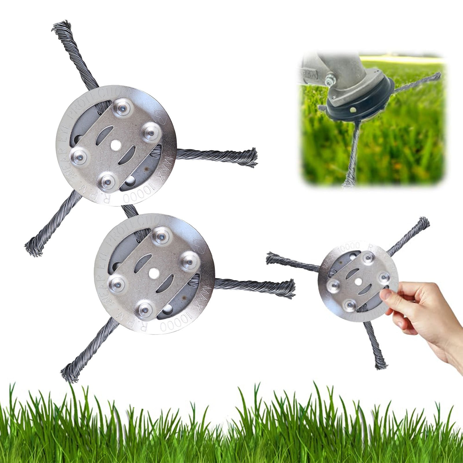 Clearance! Yuseik 2Pc Wire Grass Trimming Plus Lys220803006 Attribute ...