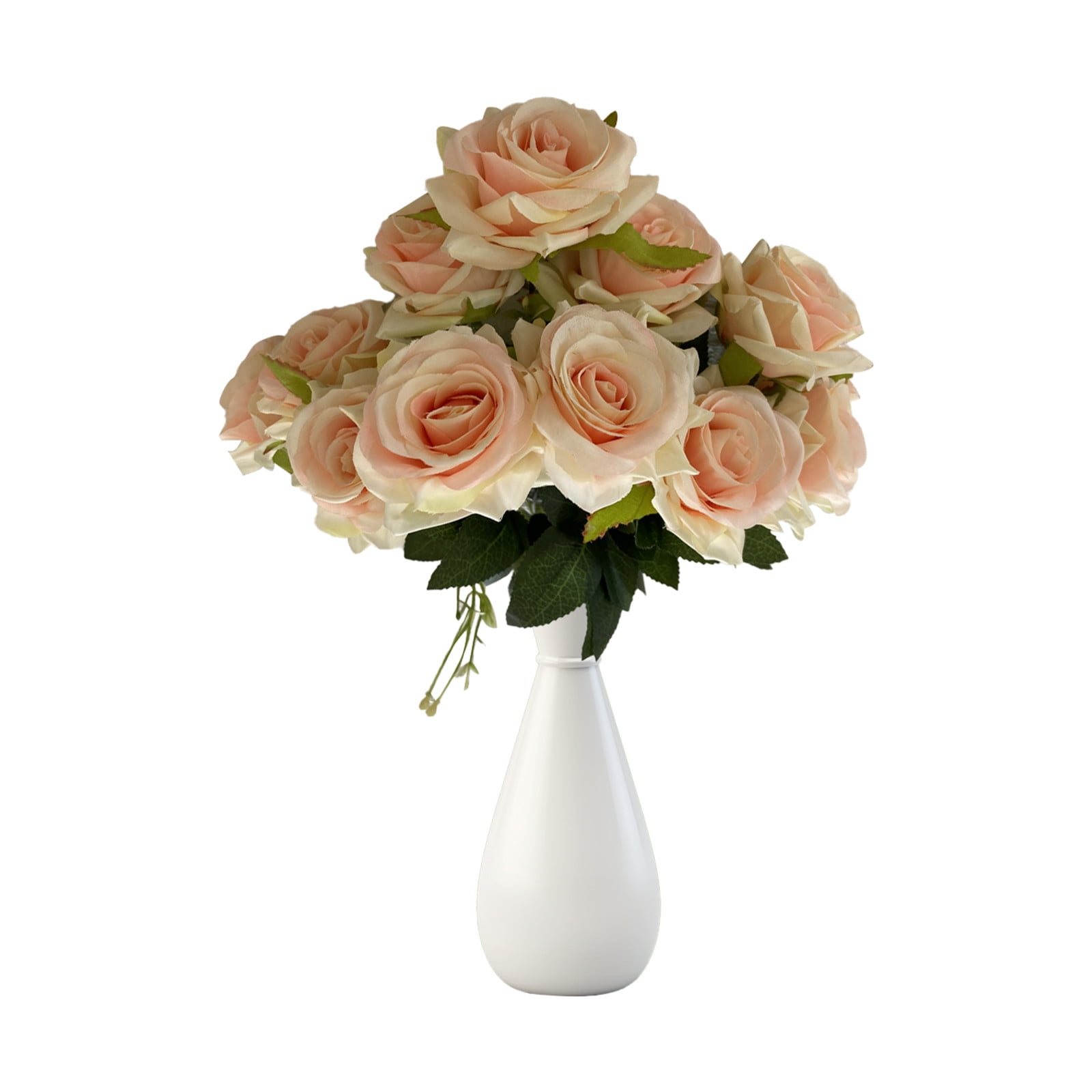 Clearance! Yuseik Simulation 12 Roses Pk1 15X8.3X3.5inch, Ground Cloth ...