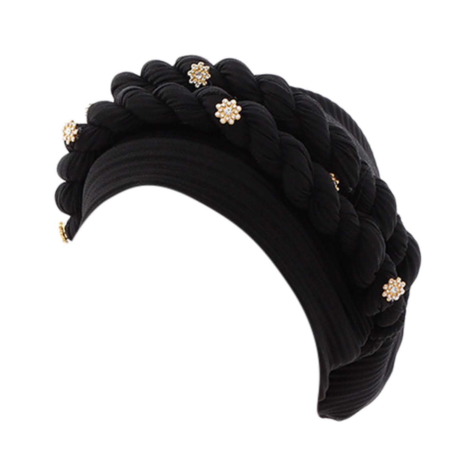 Clearance! Zafoop Bucket Hats Fashion Women Beading Braid Hat Muslim ...