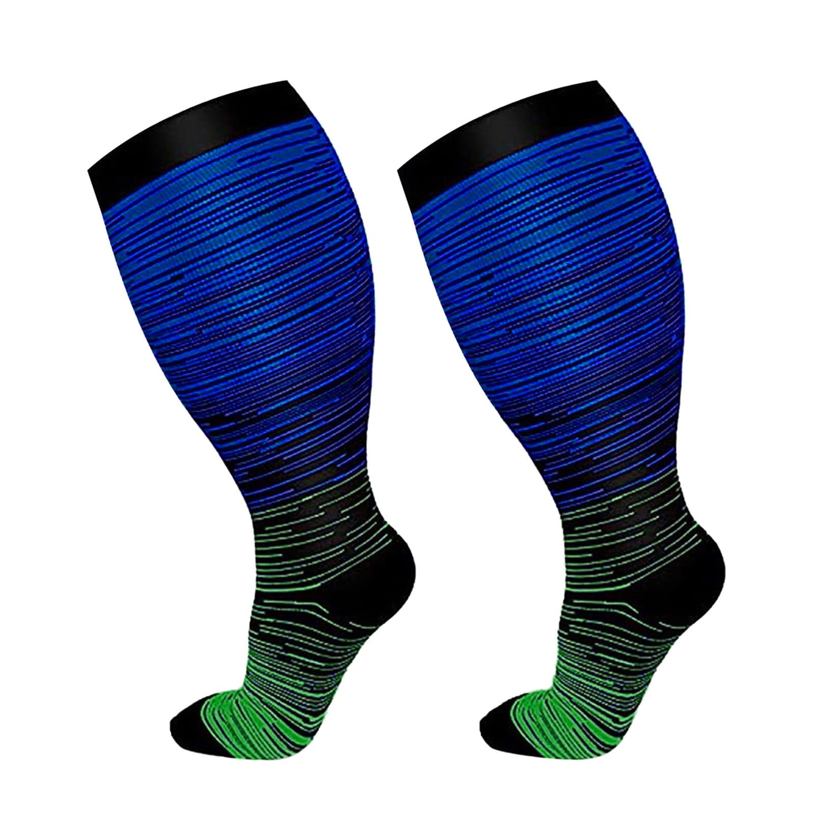 Clearance! Zafoop Plus Size Compression Socks For Women And Men Knee ...