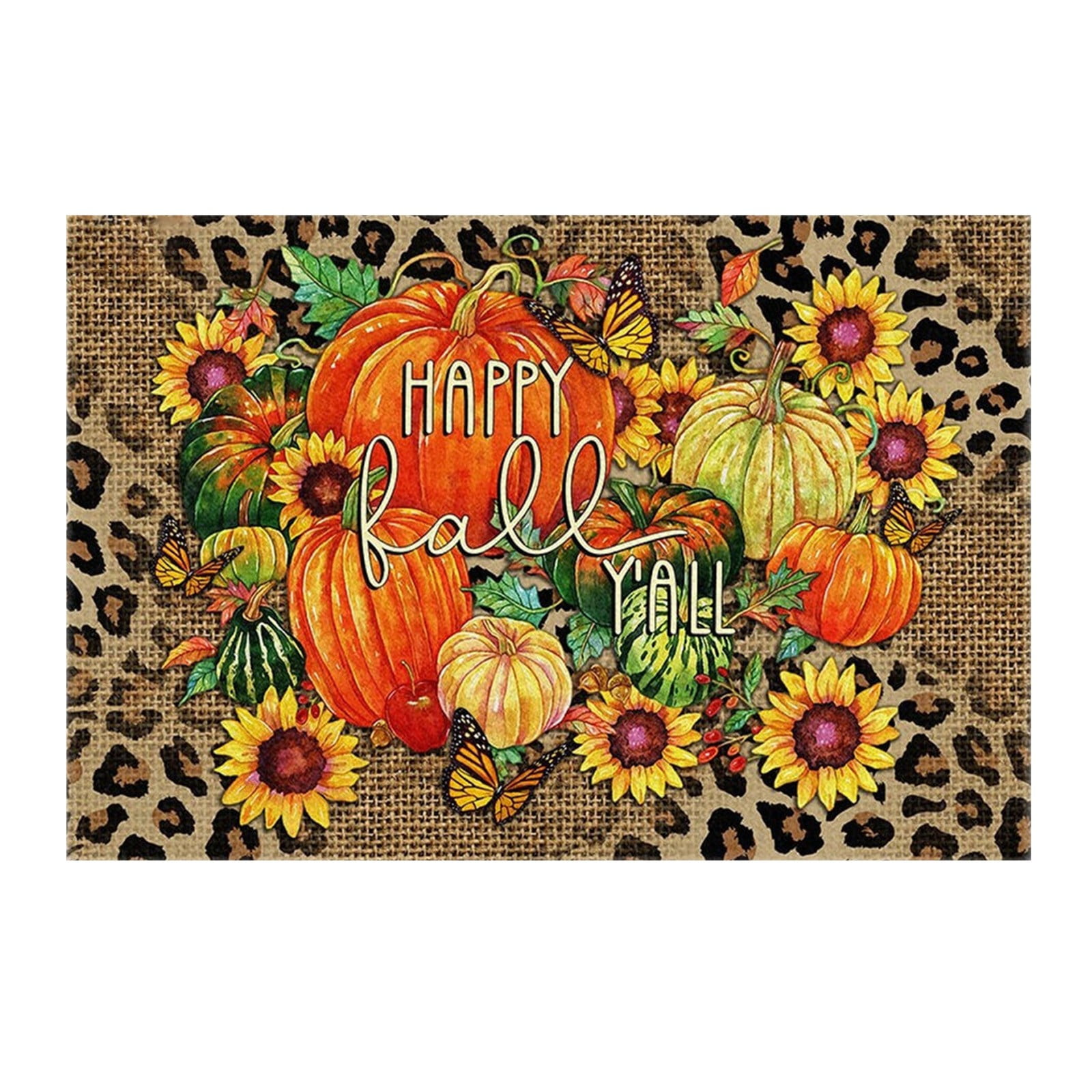 Clearance! Zainafacai Bathroom Rugs Thanksgiving Day Decorative Door ...