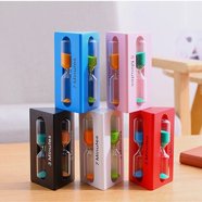 6 Pcs Plastic 1 Minute Sand Timer Sandglass Hourglass Sand Clock, Blue ...