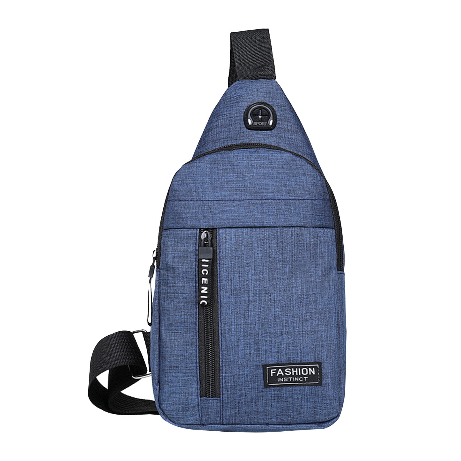 ! Zeceouar Waterproof Nylon Crossbody Backpack,Usb Hole With Headphone ...