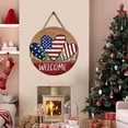 Clearance! Zguuel Birch Wood Independence Day Door Hanger, Patriotic ...