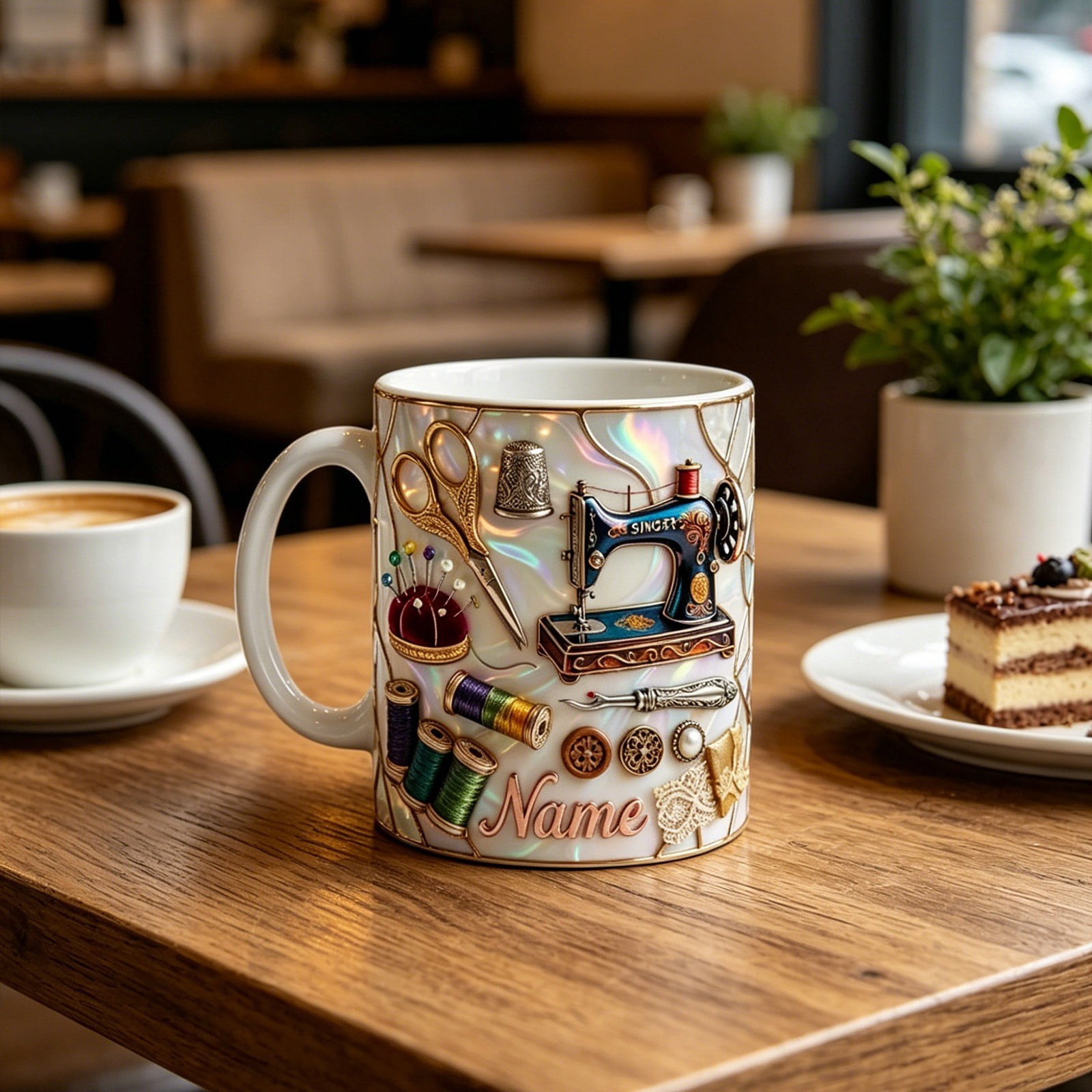 Clearance! Zguuel Decorative Ceramic Mug with Woven Design, Unique ...