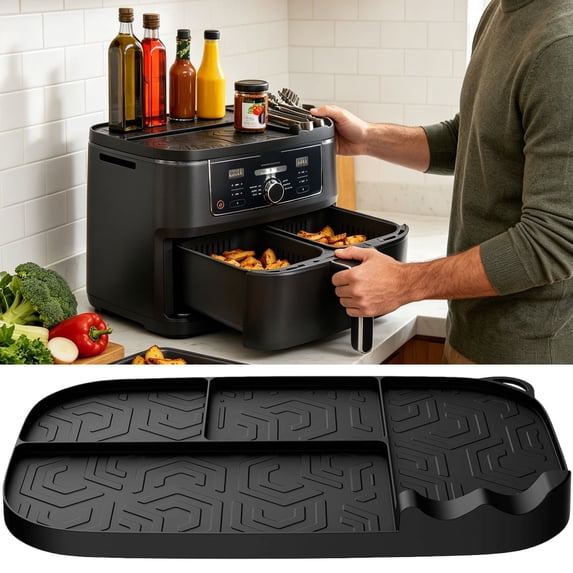 Clearance! Zguuel Silicone Air Fryer Accessory Mat, Heat Resistant Tool ...