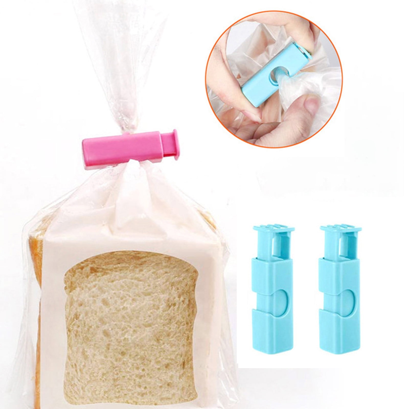 Clearance!Zynic Bread Sealing Clip Locking Type Pressing Type Food ...