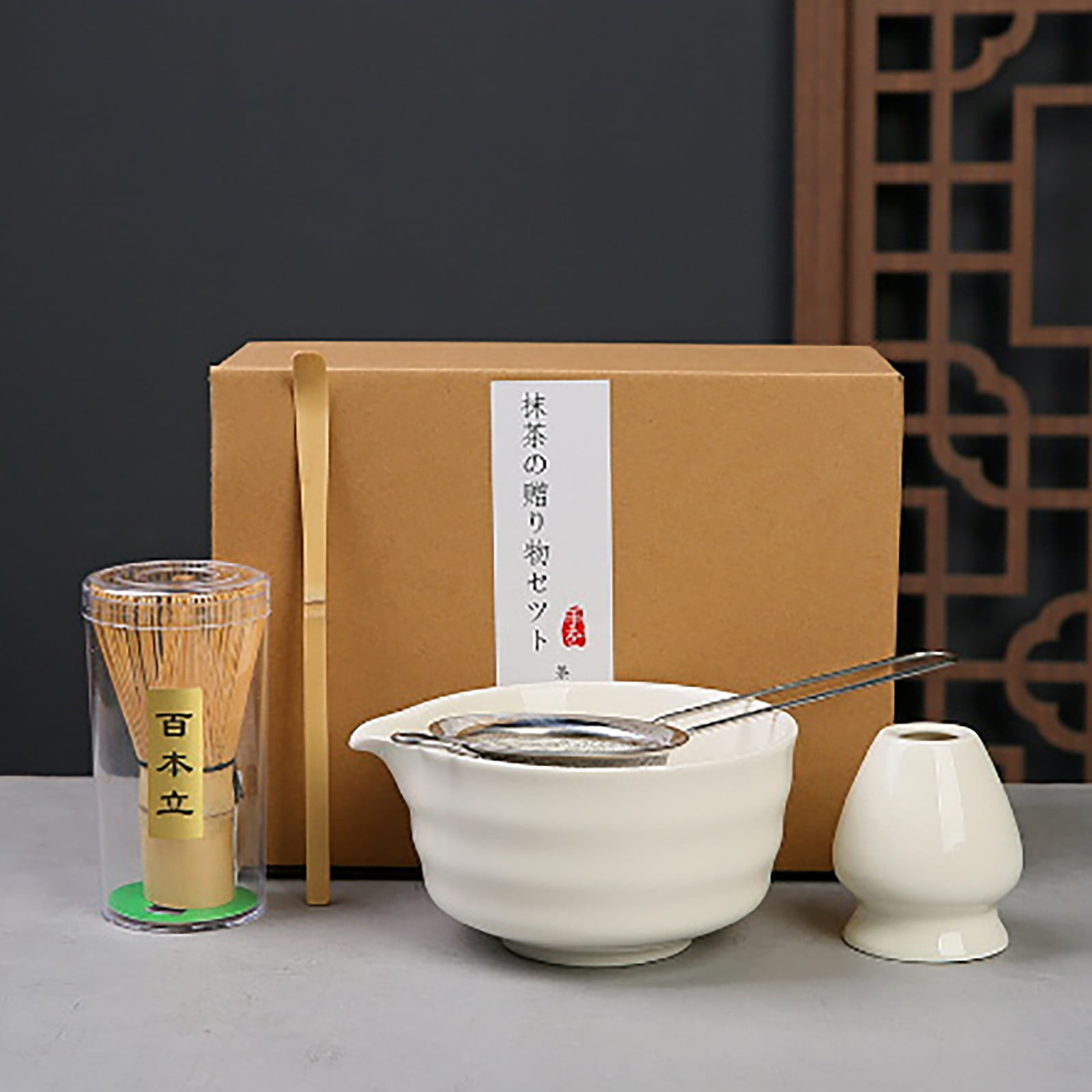 Clearance!Zynic Premium Matcha Tea Set With Whisk Ceramic Bowl & Holder ...