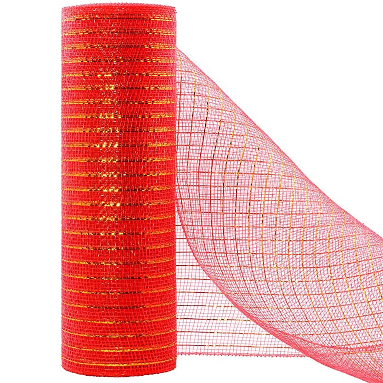 Clearance!aoksee Mesh Ribbon with Foil 10 inch x 30 feet Each Roll for ...
