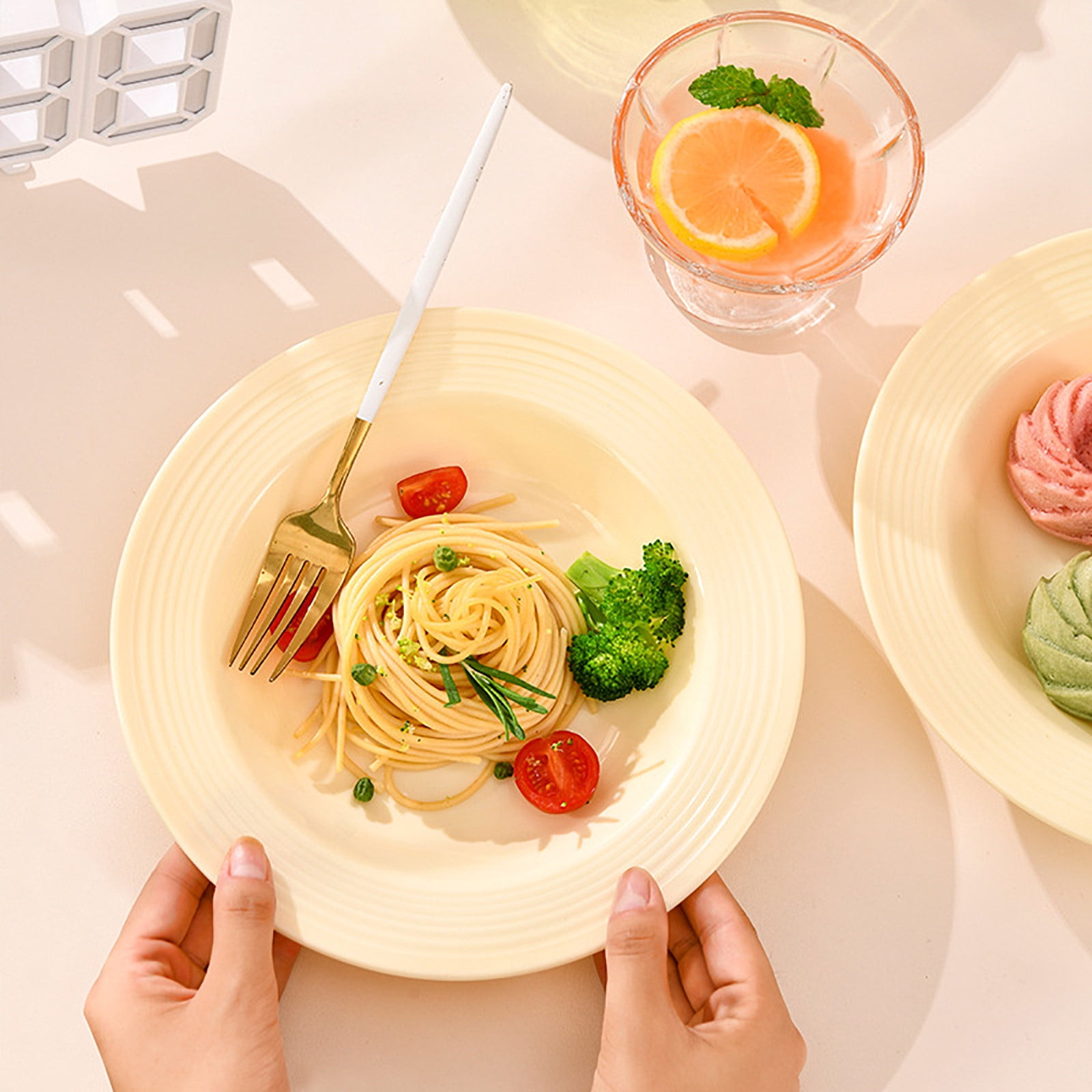 Clearance items! JGF844 Cream White Design Household Western Food ...