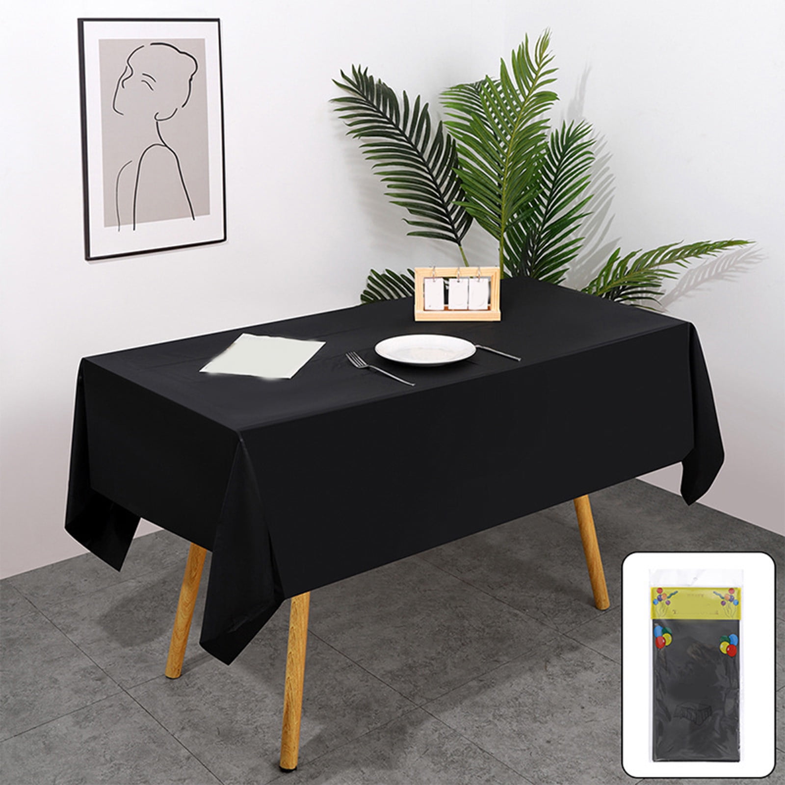 Clearance items! JGF844 Disposable Tablecloths Solid Color Party No ...