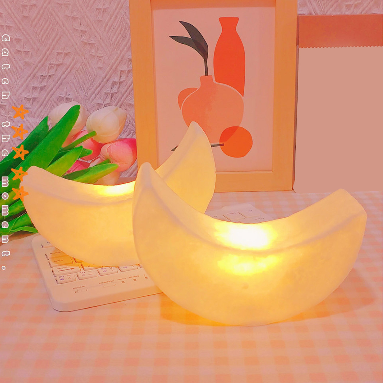 Clearance items! JGF844 Night Lamp Bedroom Bedside Lamp Battery Button Lamp Birthday Gift ...