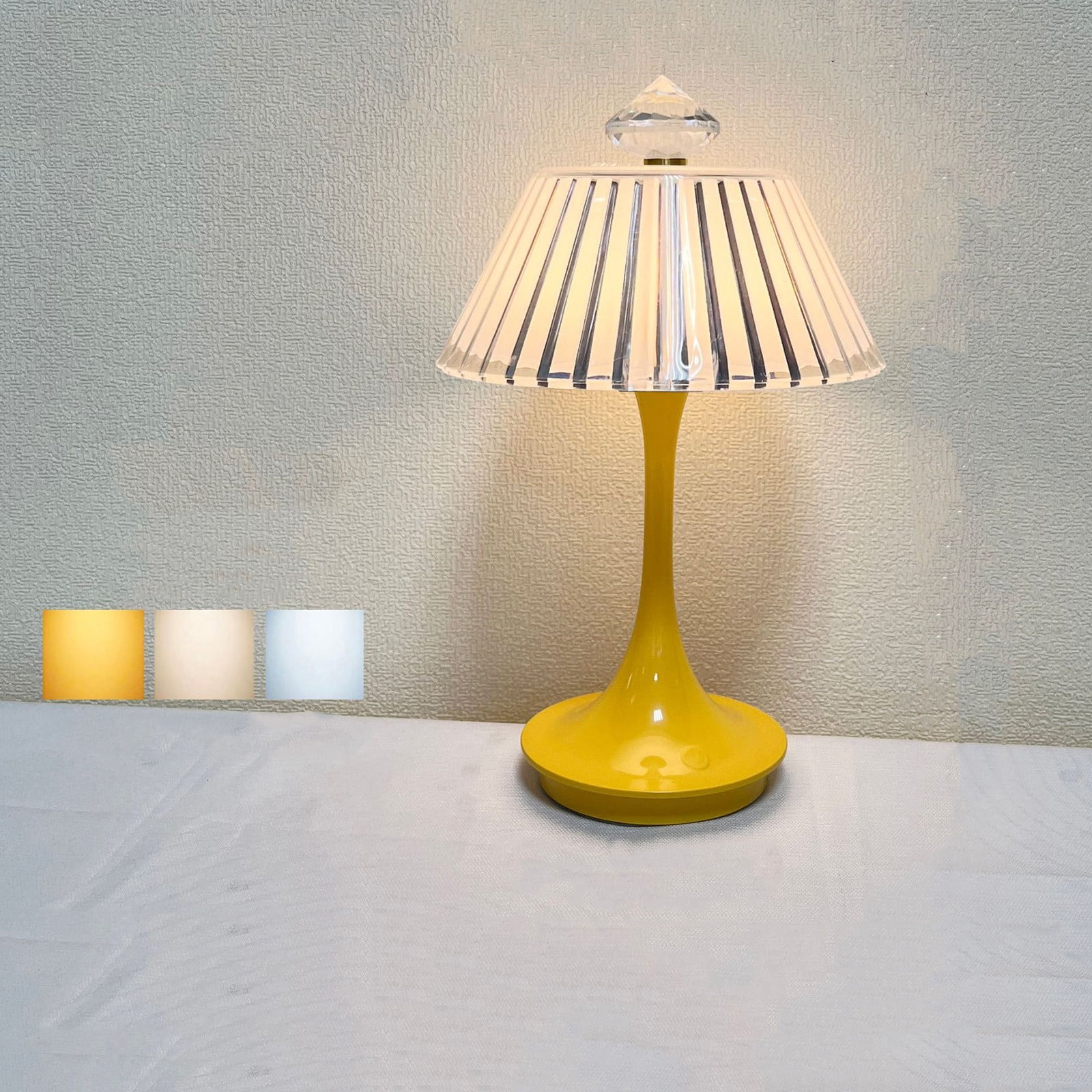 Clearance items! JGF844 Table Lamp Feel Dimmable With 3 Colours Rechargeable Feel Pumpkin Lamp ...