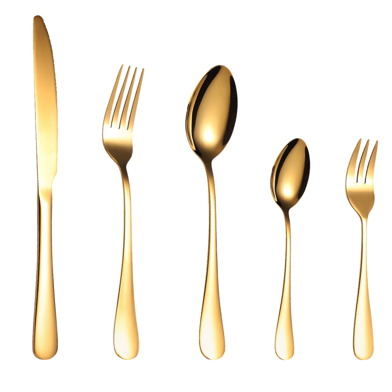 Clearance items! SLMOTUAE Cutlery Set 5-piece Stainless Steel Cutlery ...