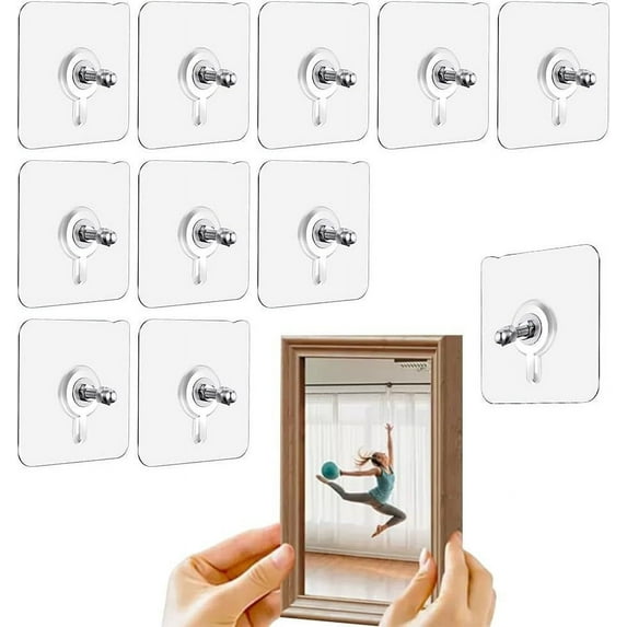 Clearance items! SLMOTUAE DrillFree Adhesive Hooks 10PCS Set 10pcs Nail ...