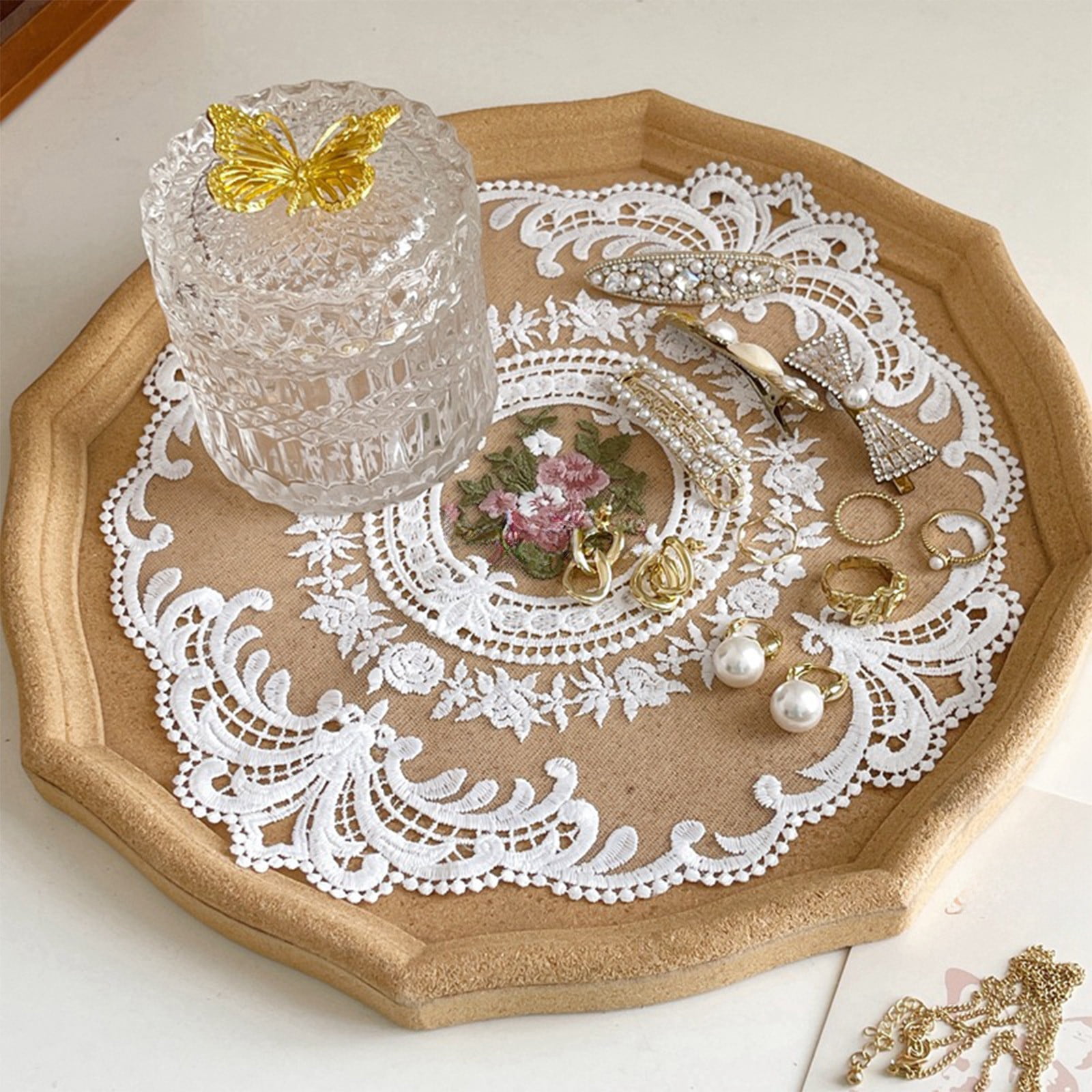 Clearance items! SLMOTUAE European Lace Placemats Table Mats French Old ...
