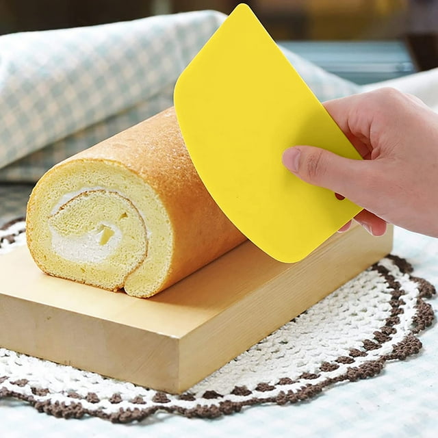 Clearance items! SLMOTUAE Plastic Scraper Cake Cream Scraper Flour ...
