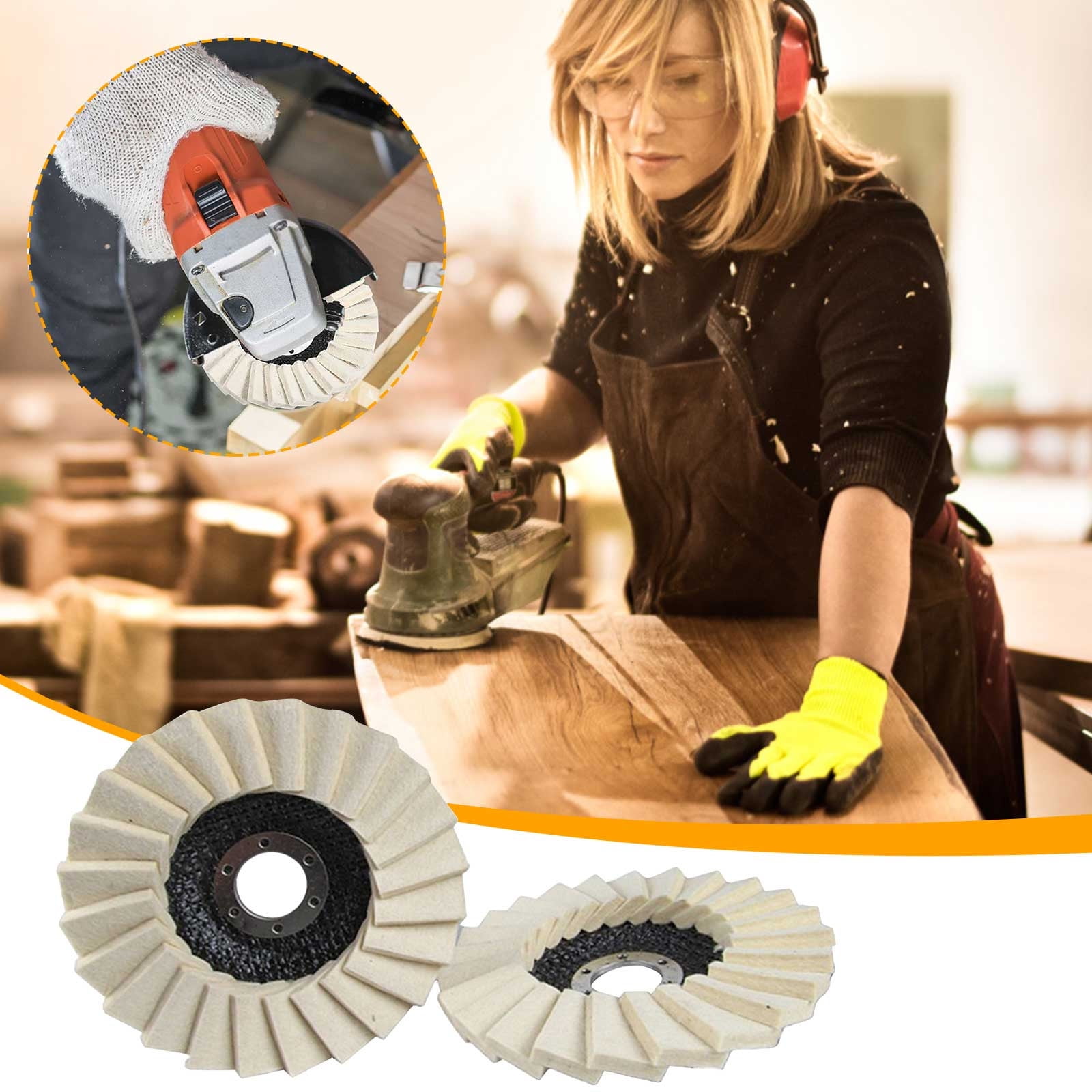 Clearance items! SLMOTUAE Polishing Wool Louver Louver Wheel Thousand ...