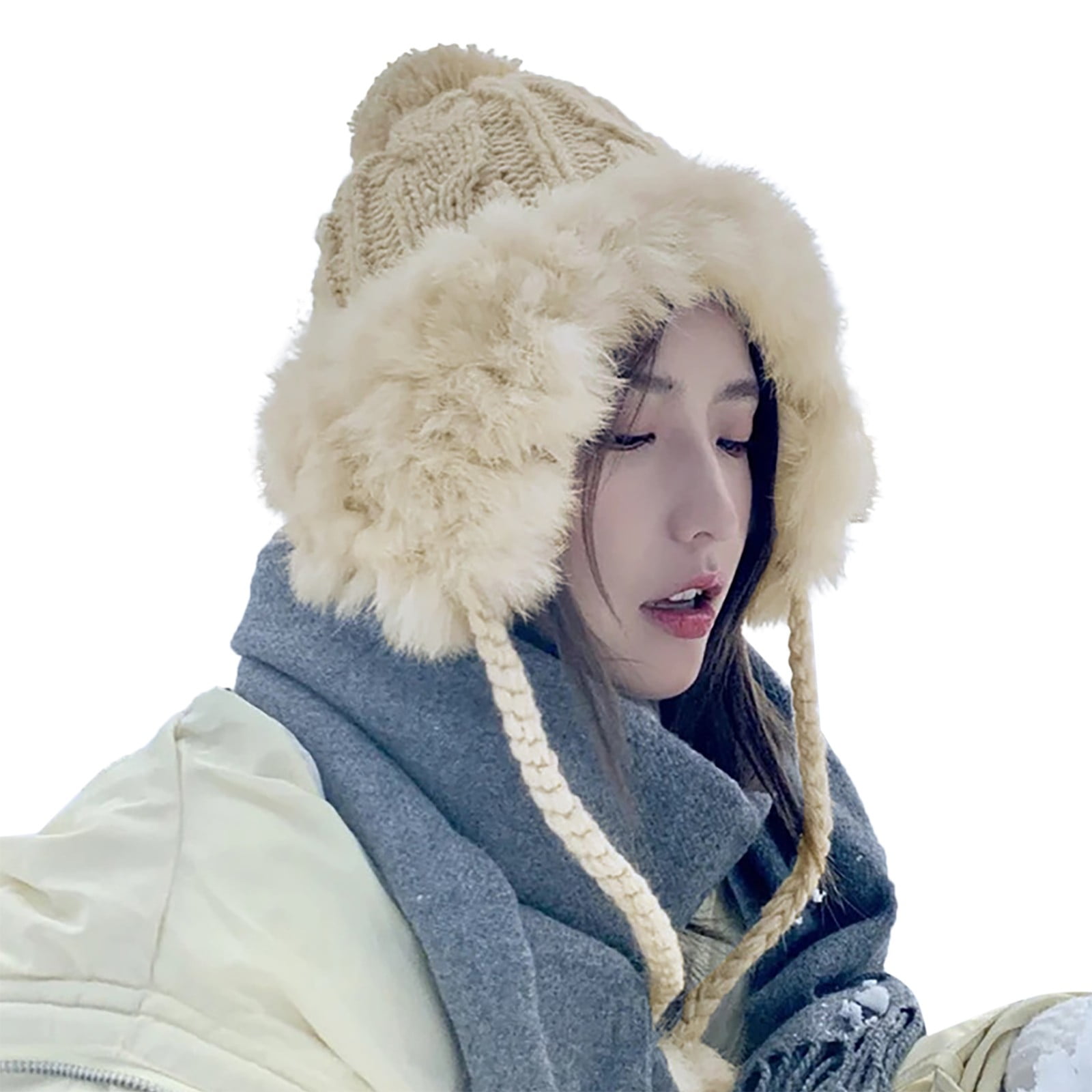 Clearance! mens bomber hats hats for men Women's Foldable Handmade Ear ...