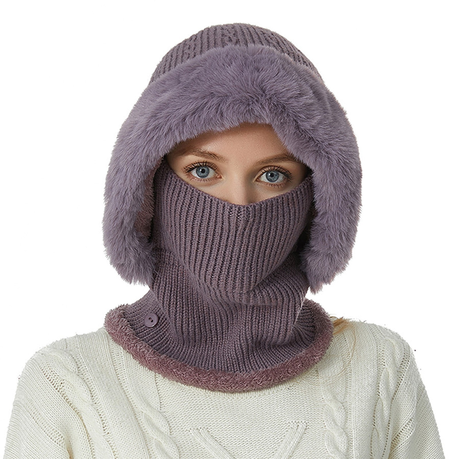 Clearance! mens bomber hats hats for men Womens Solid Color Knit Hat ...