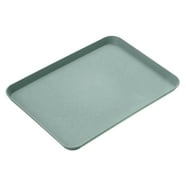 Uxcell 13x10" Orange Plastic Fast Food Tray, Rectangle Serving Tray for ...