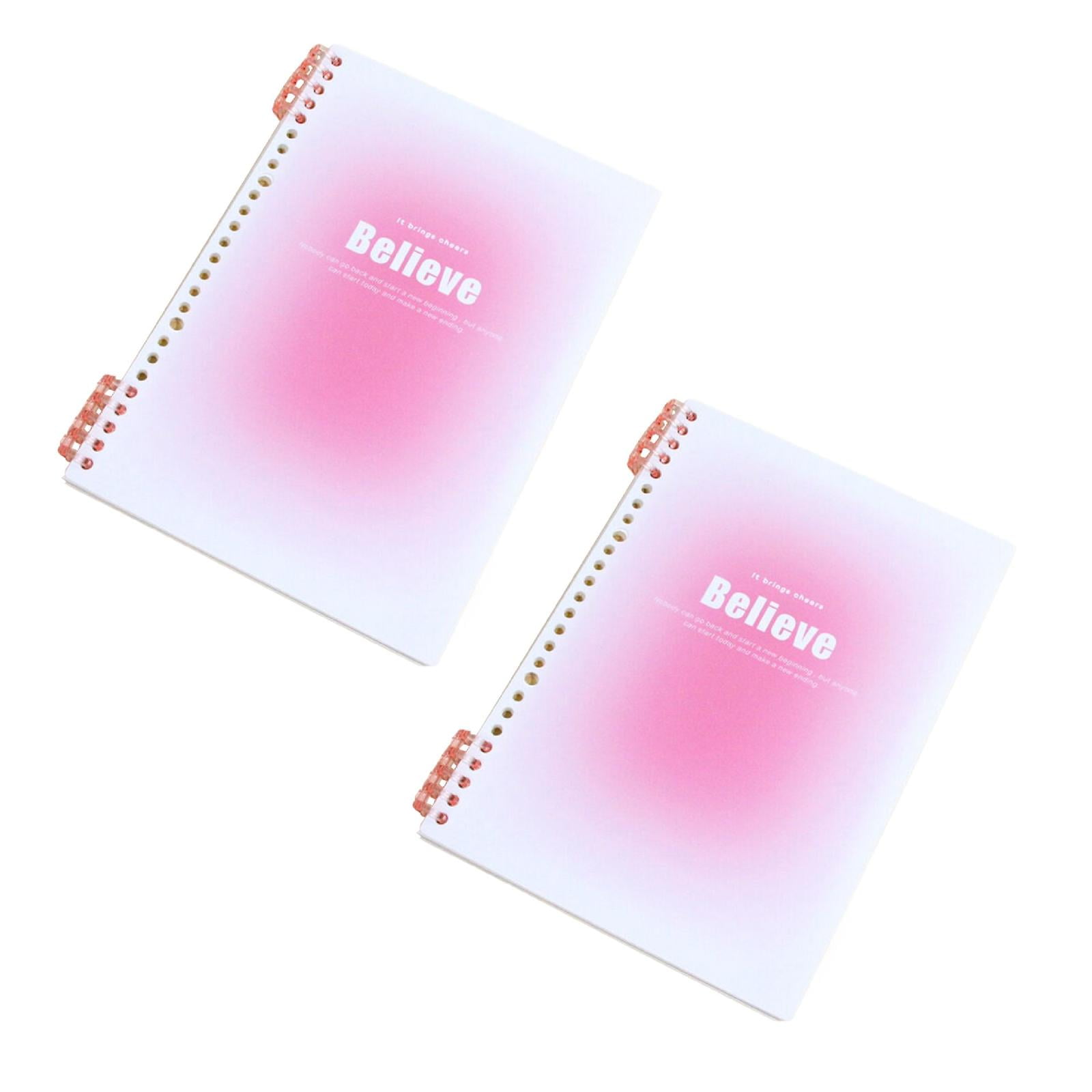 Clearance notebook for recording under $7,Gradient Color Loose Leaf ...