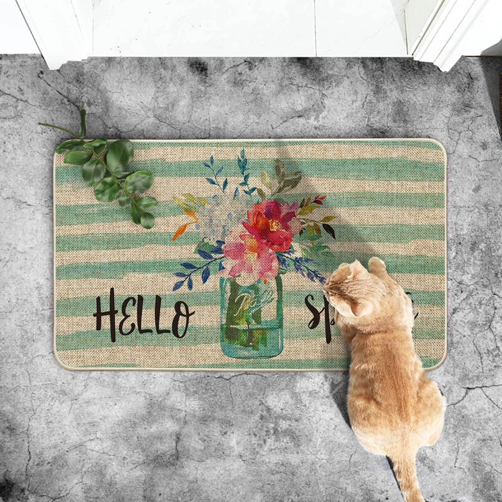 Clearance!npkgvia Outdoor Rugs,Spring Door Mat,1PCS Spring Summer Mats ...