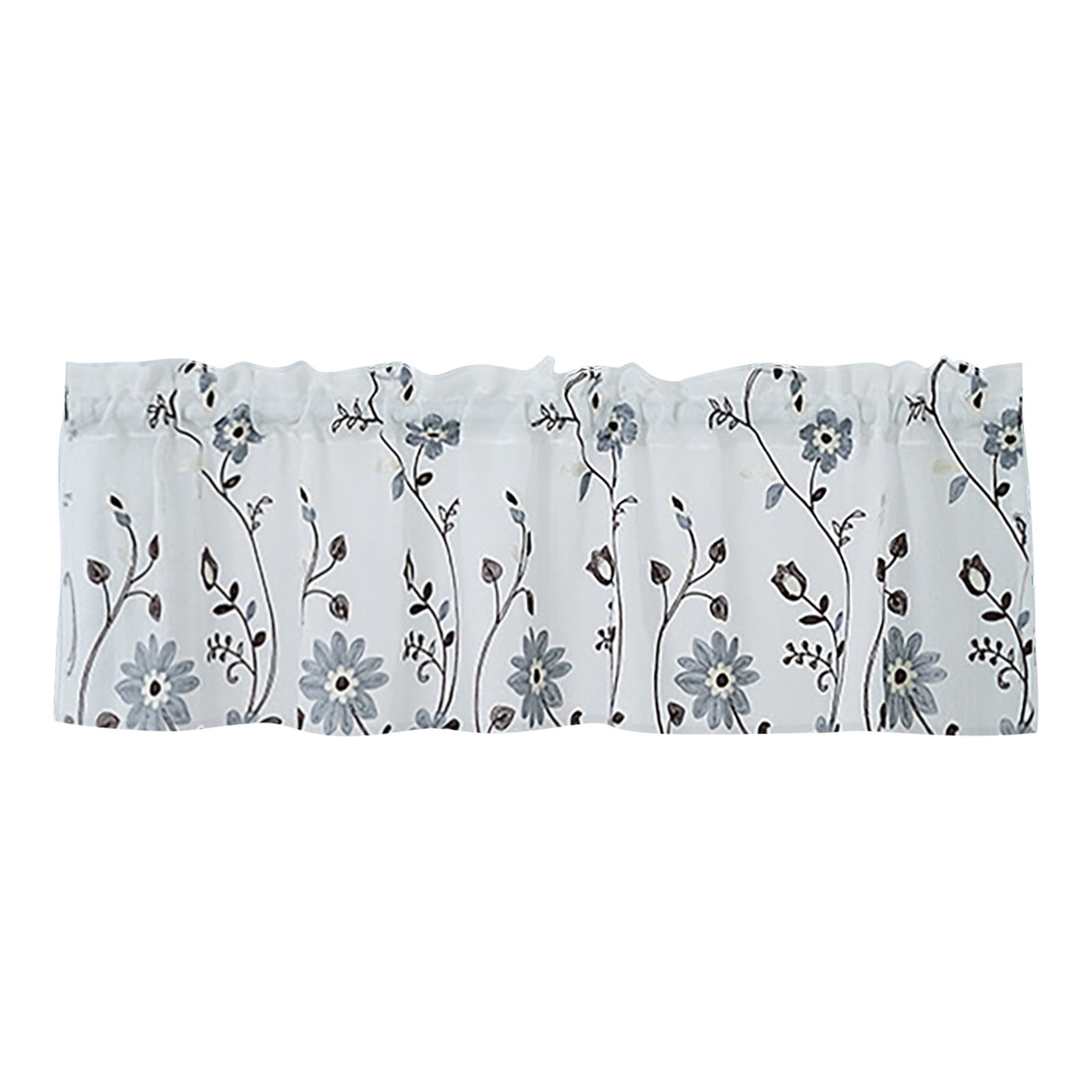 (Clearance) pdqouc Curtain Valance, Wildflowers Spring Watercolor ...