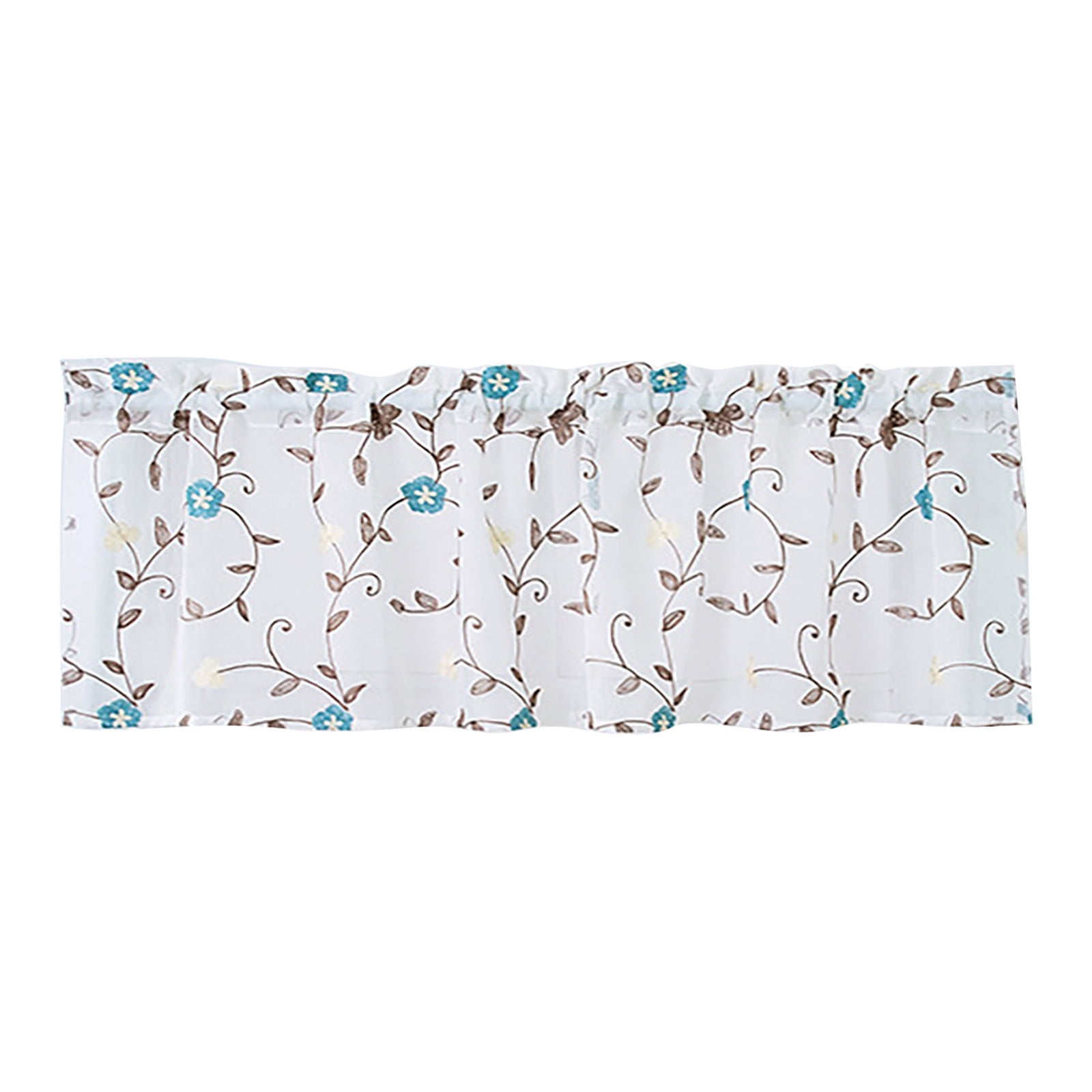 (Clearance) pdqouc Curtain Valance, Wildflowers Spring Watercolor ...