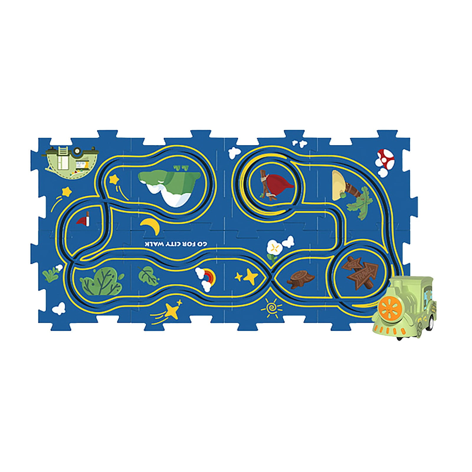 (Clearance) pdqouc Puzzle Track Race Car Playset for Toddler Logical ...