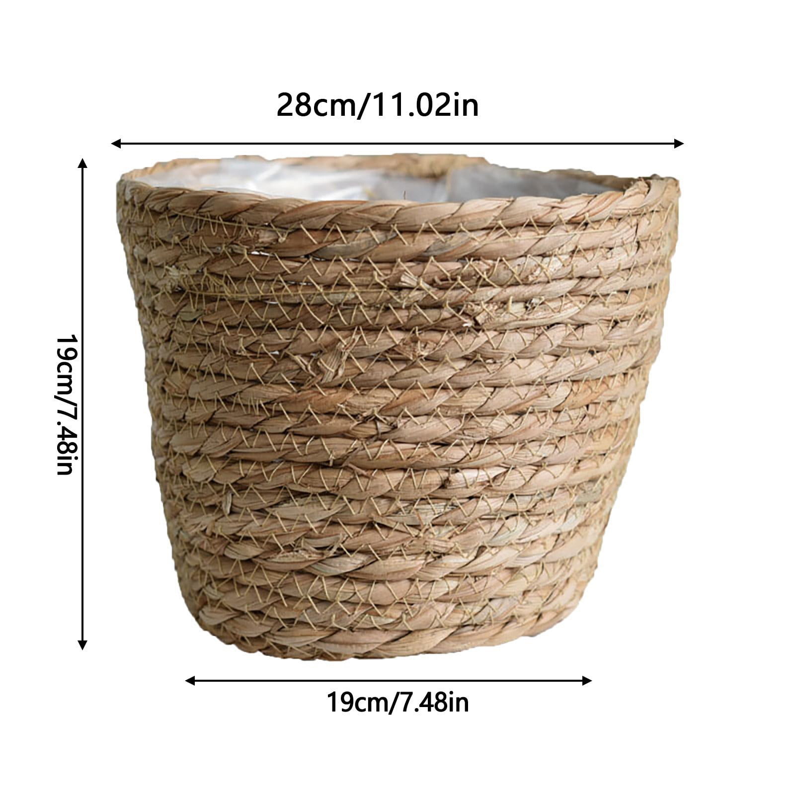 (Clearance) pdqouc Seagrass Basket Planters, Flower Pots Cover Storage ...