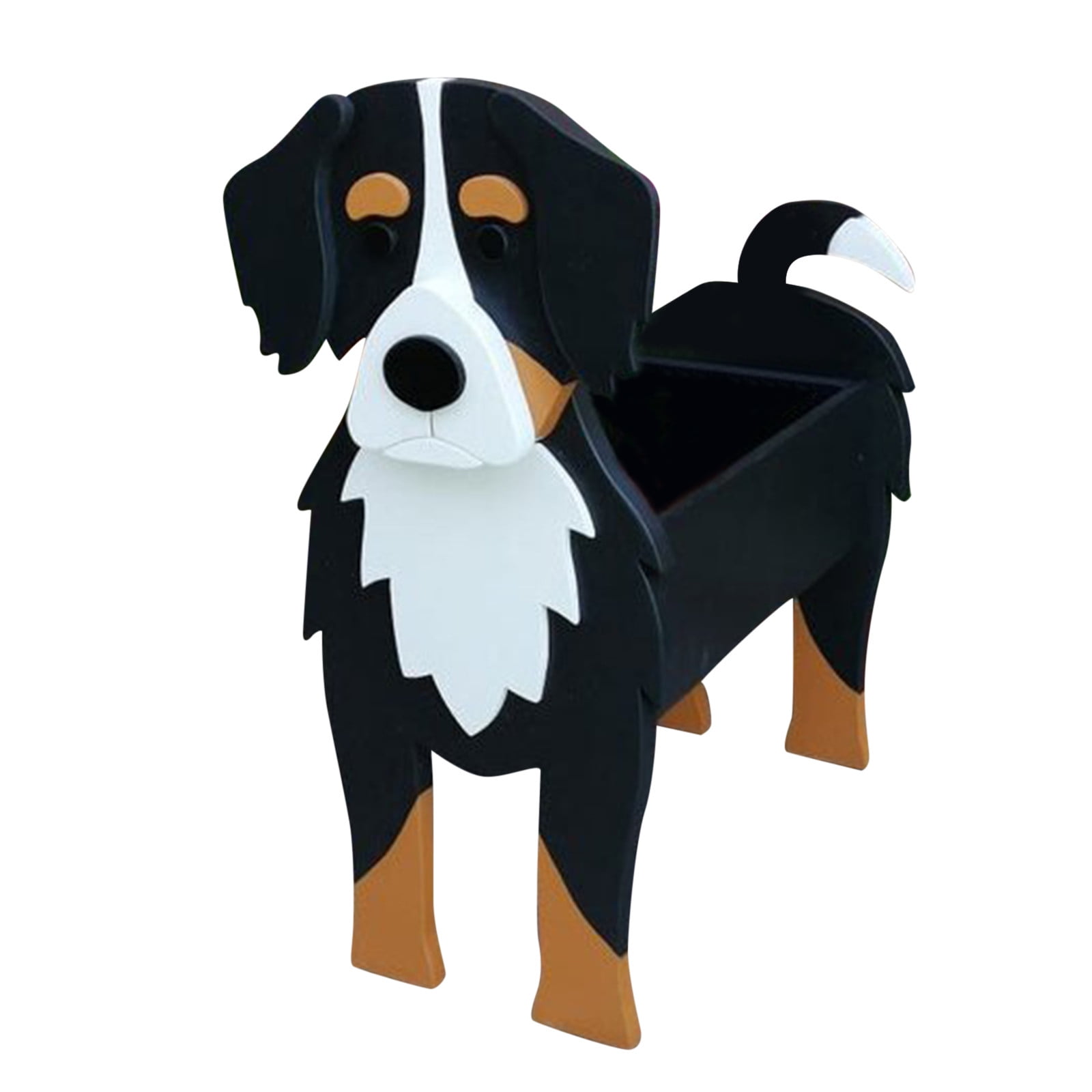 (Clearance) pdqouc Unique Wooden Dog Planter Plant Pot for Outdoor ...