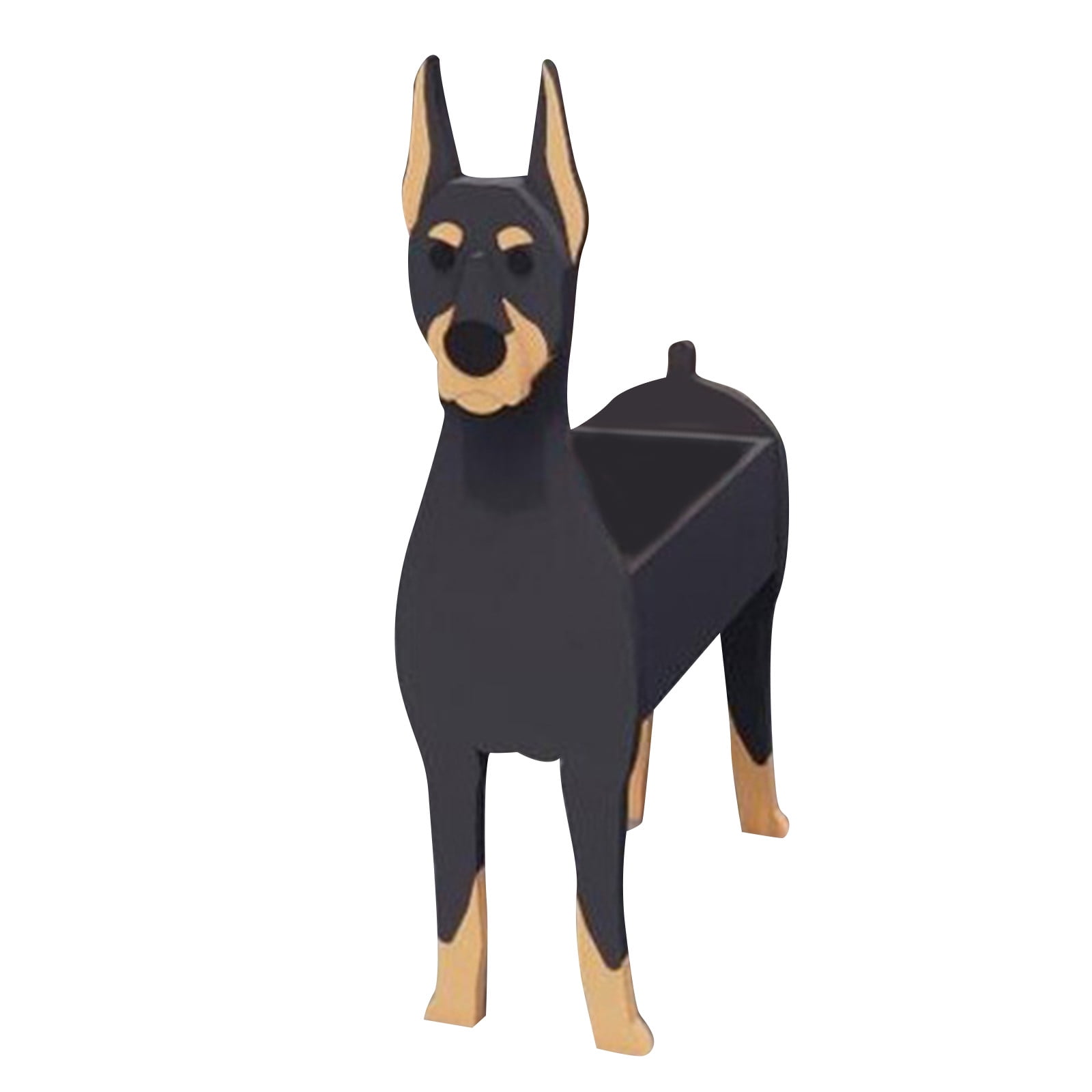 (Clearance) pdqouc Unique Wooden Dog Planter Plant Pot for Outdoor ...