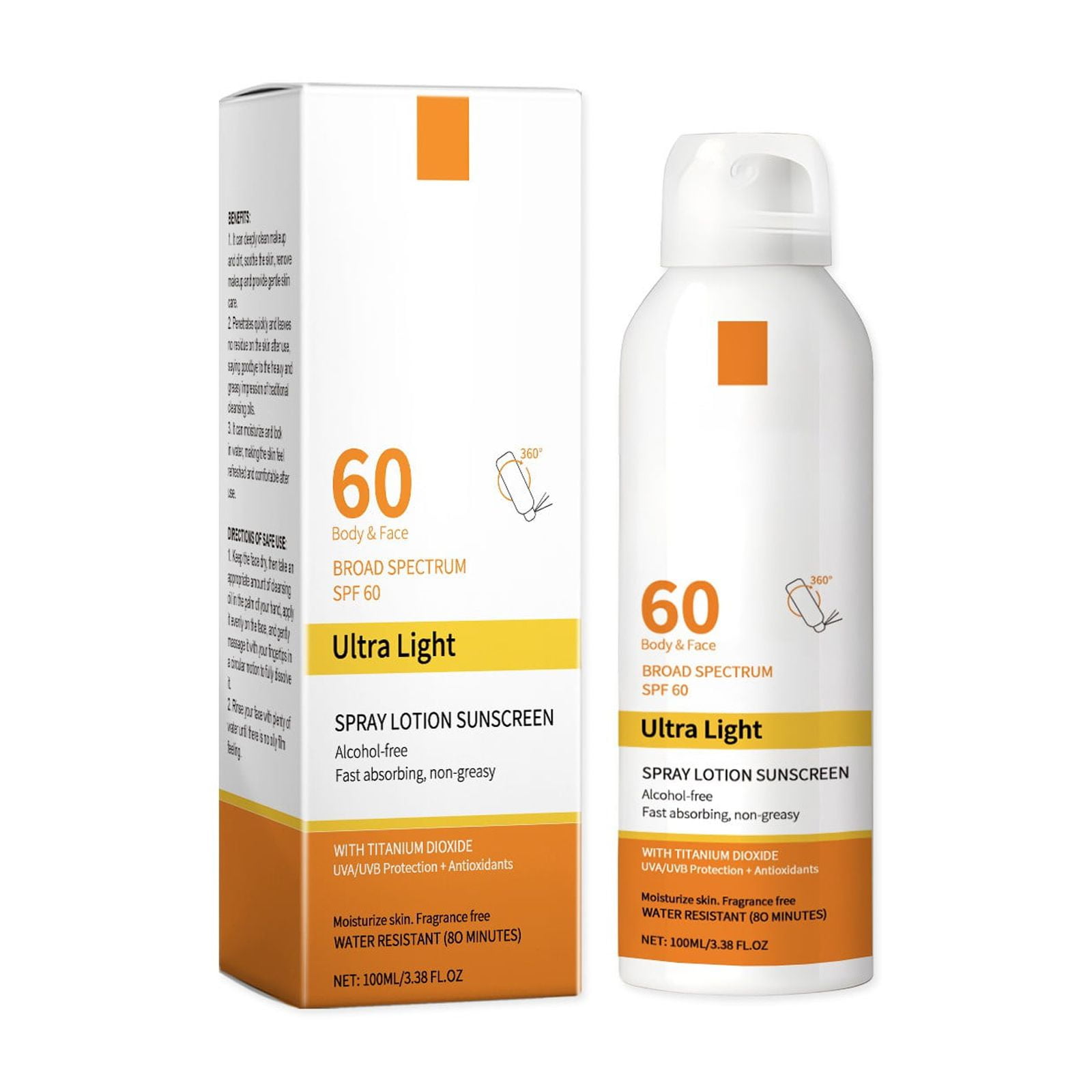 Clearance Pswtsuh Ultra Bright Spray Lotion Face And Body Spray